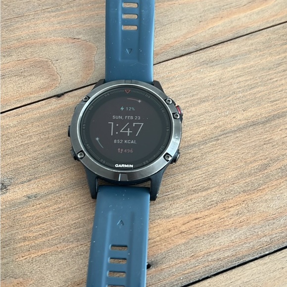 garmin | Wearables | Garmin Blue Smartwatch With Circular Display And ...